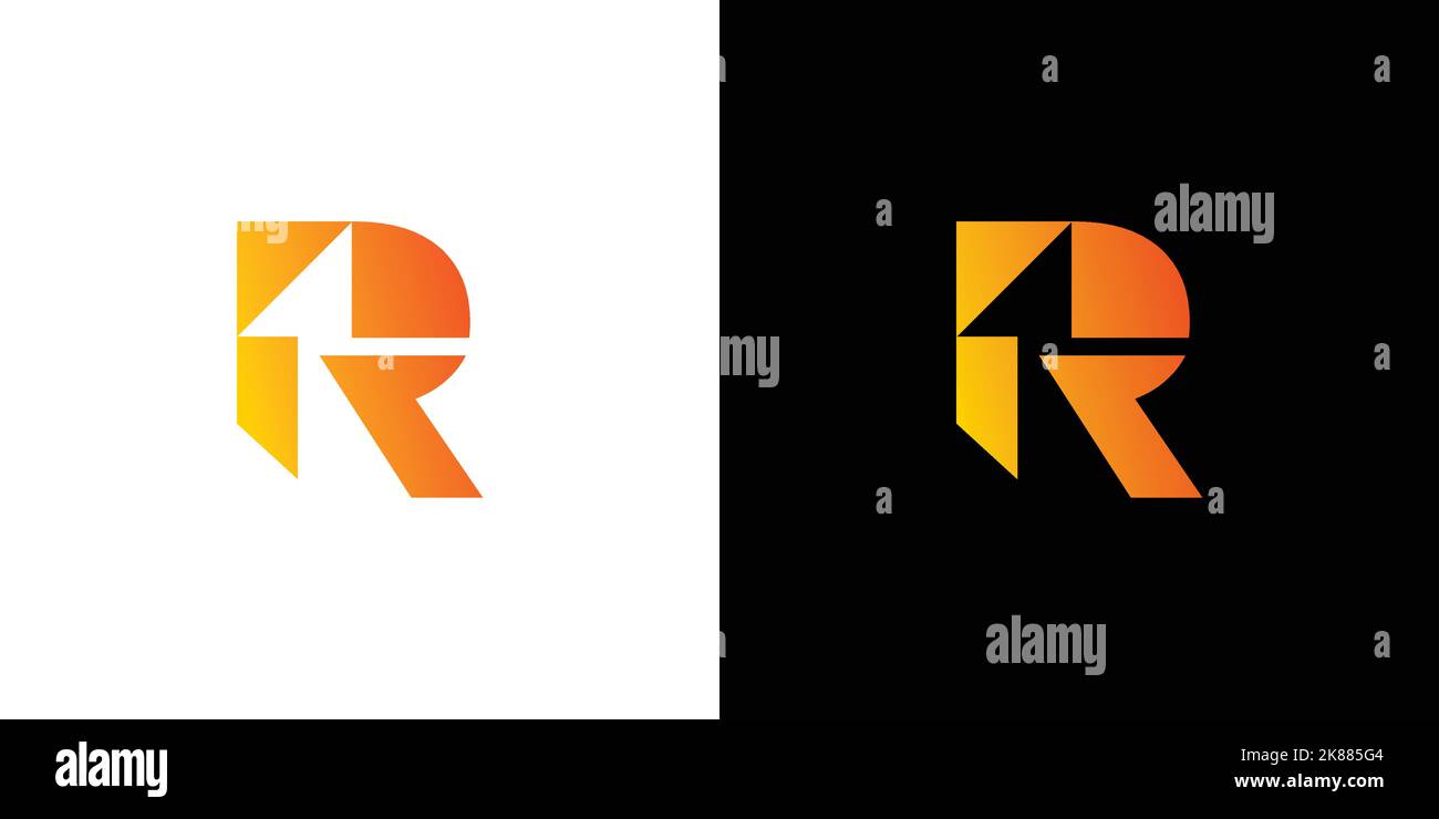 modern and colorful letter R initials logo design Stock Vector Image ...