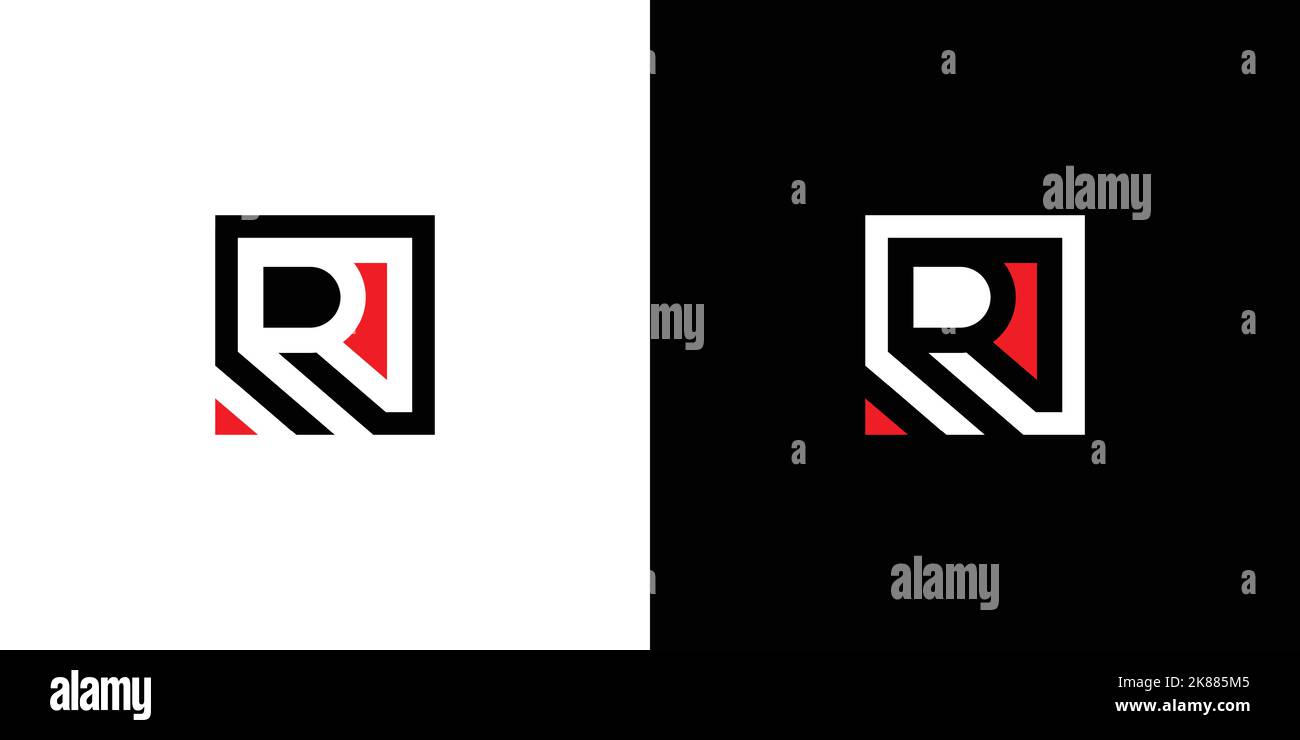 R initials logo Stock Vector Images - Alamy