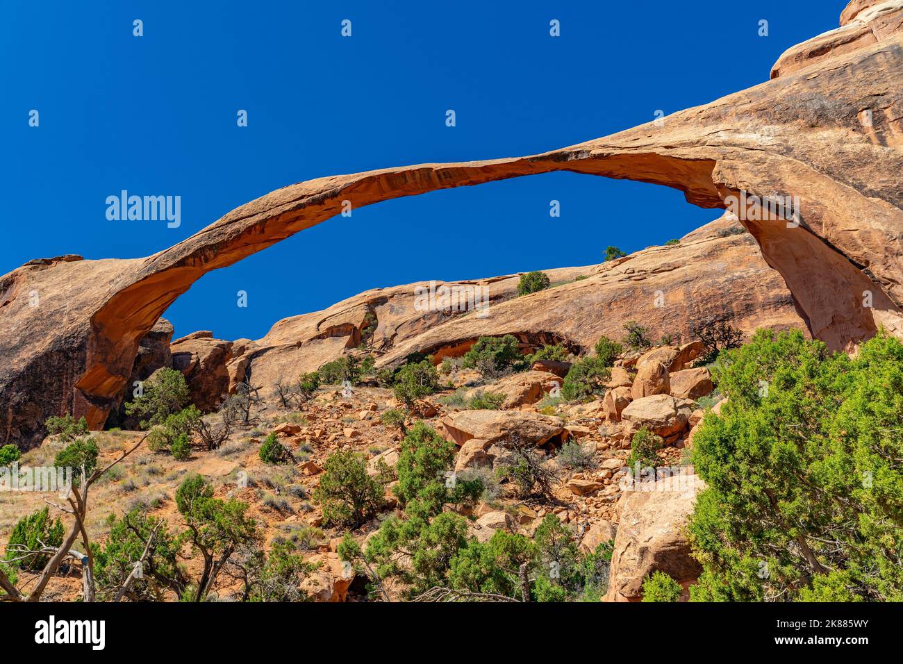 The beautiful geological formation of the rocks in Devil's Garden at ...
