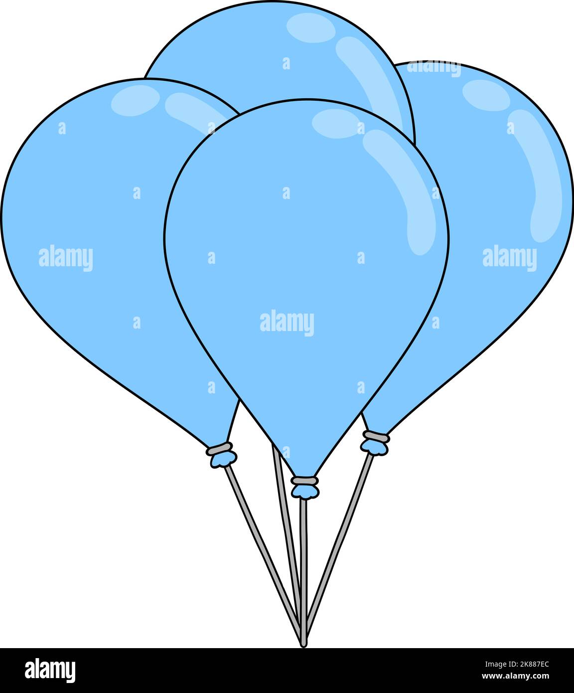 Flying balloon vector vectors hi-res stock photography and images - Alamy