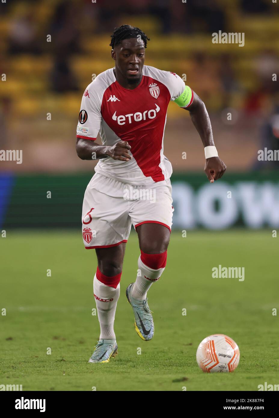 Monaco, Monaco, 6th October 2022. Axel Disasi of AS Monaco during the ...