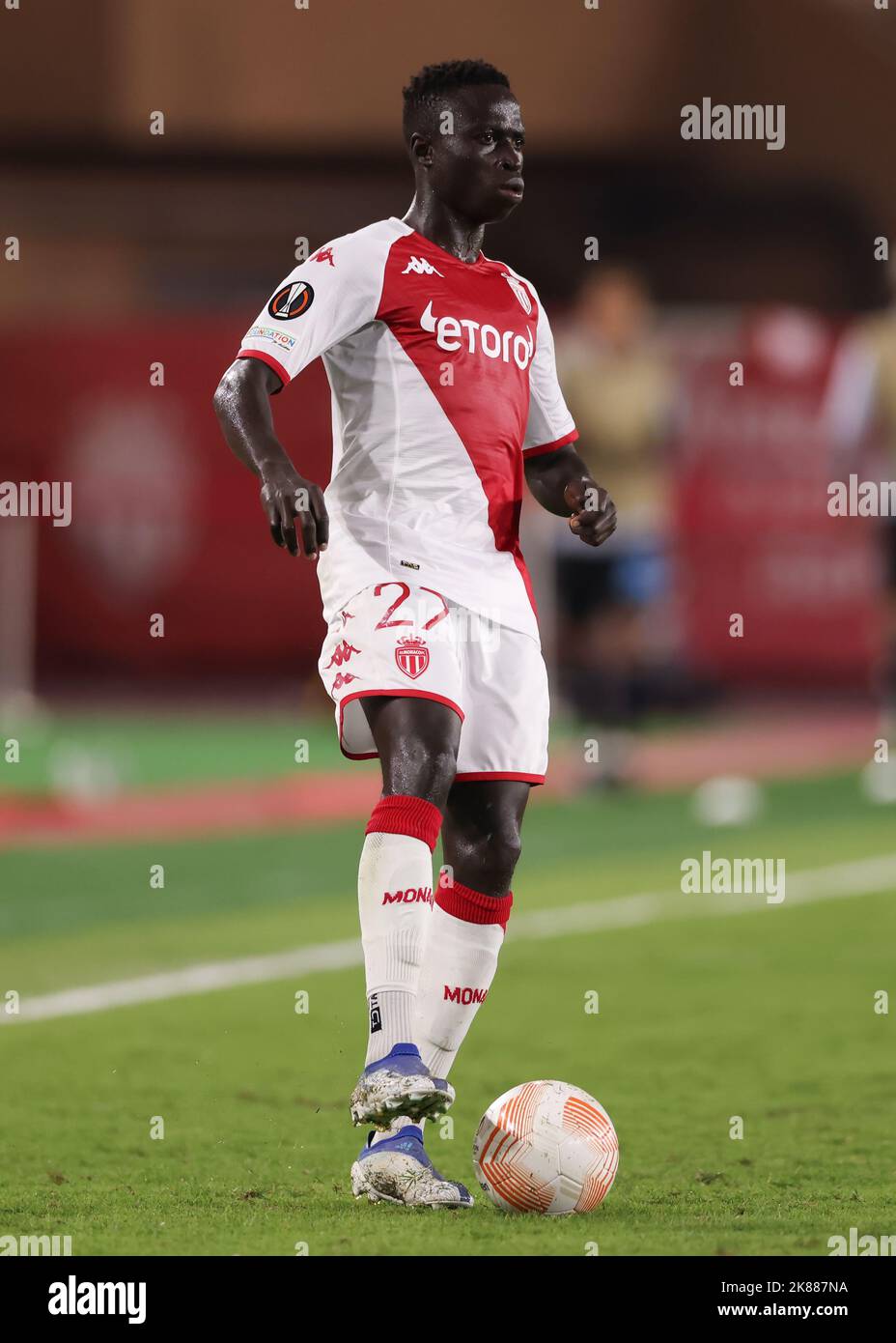 Monaco, Monaco, 6th October 2022. Krepin Diatta of AS Monaco during the ...
