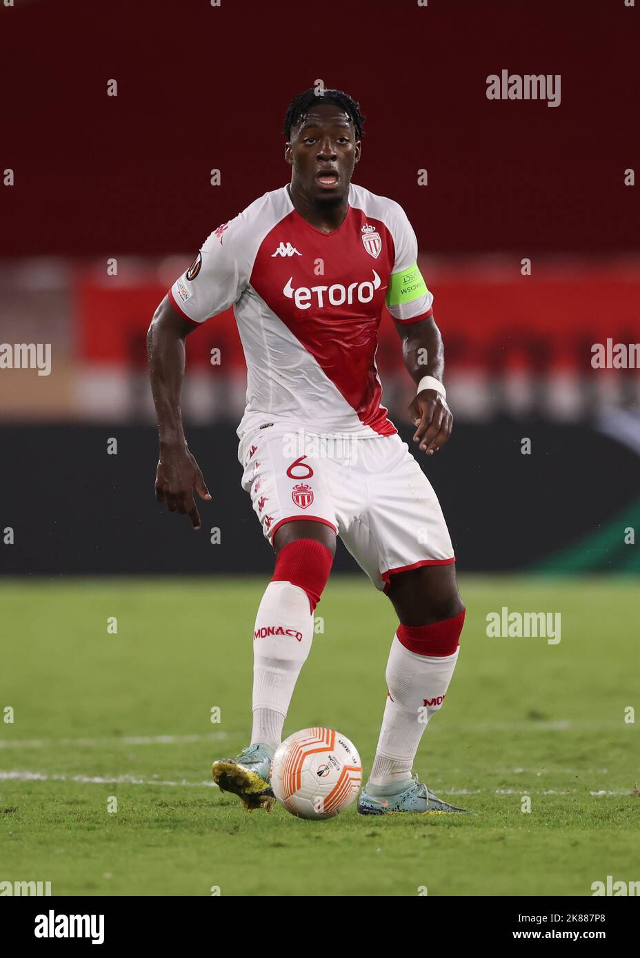 Monaco, Monaco, 6th October 2022. Axel Disasi of AS Monaco during the ...