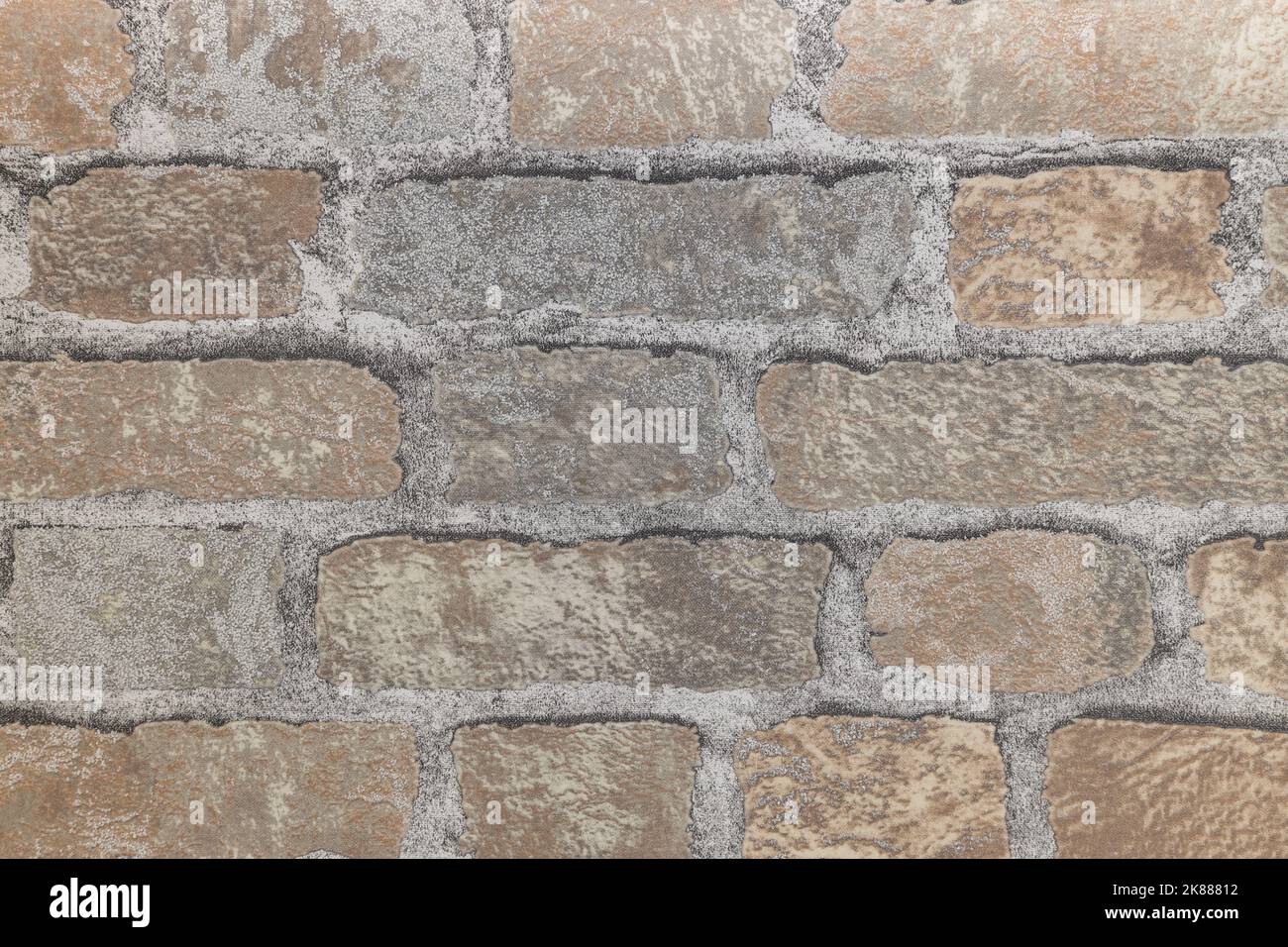 Wallcovering texture background with aged bricks pattern Stock Photo ...