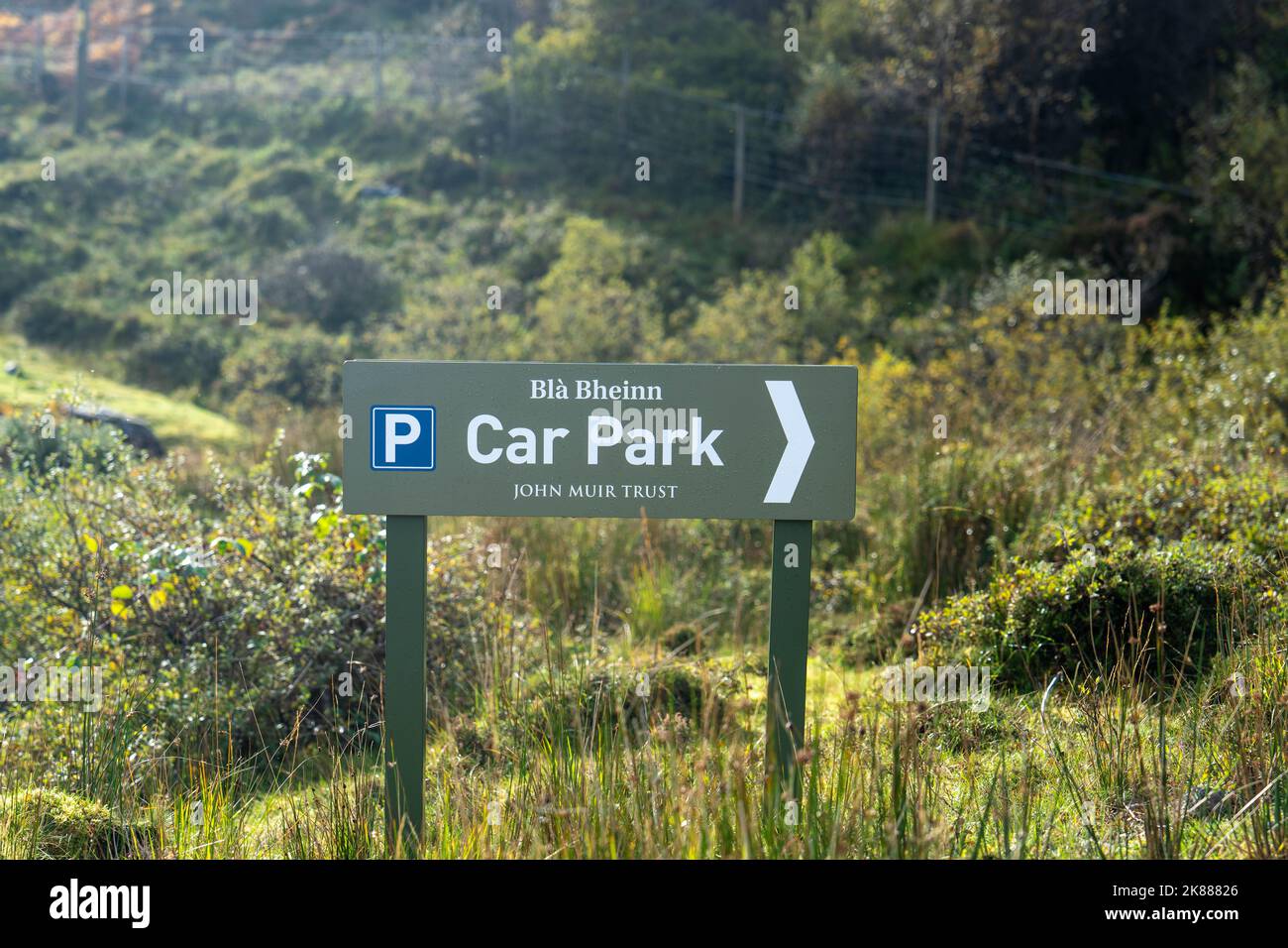Ble hein car park sign hi-res stock photography and images - Alamy