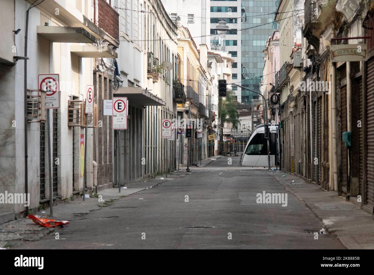 Rio de janeiro, Brazil - october 16, 2022: street in the city center ...