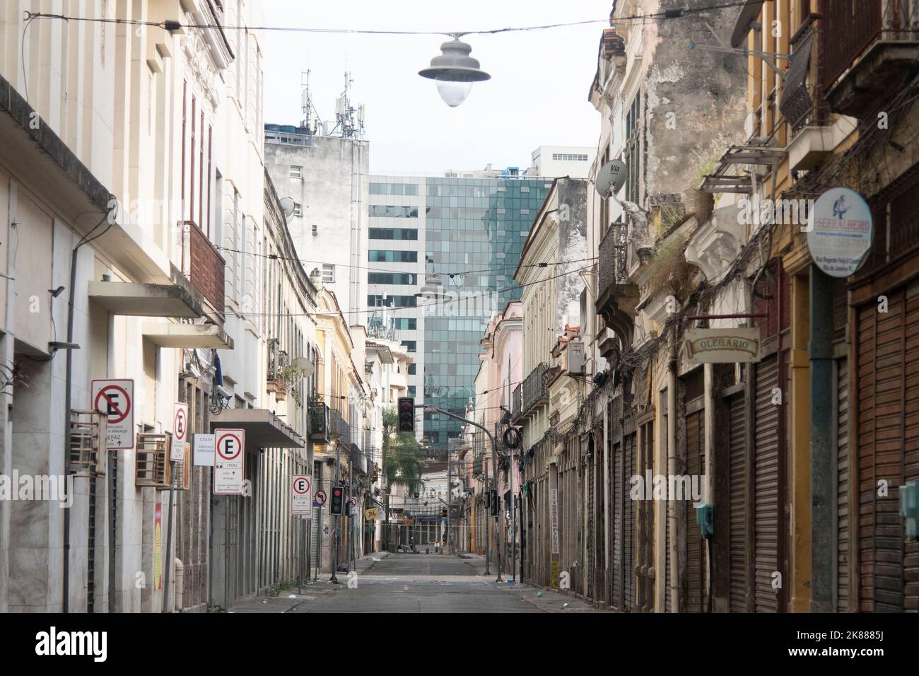 Rio de janeiro, Brazil - october 16, 2022: street in the city center ...