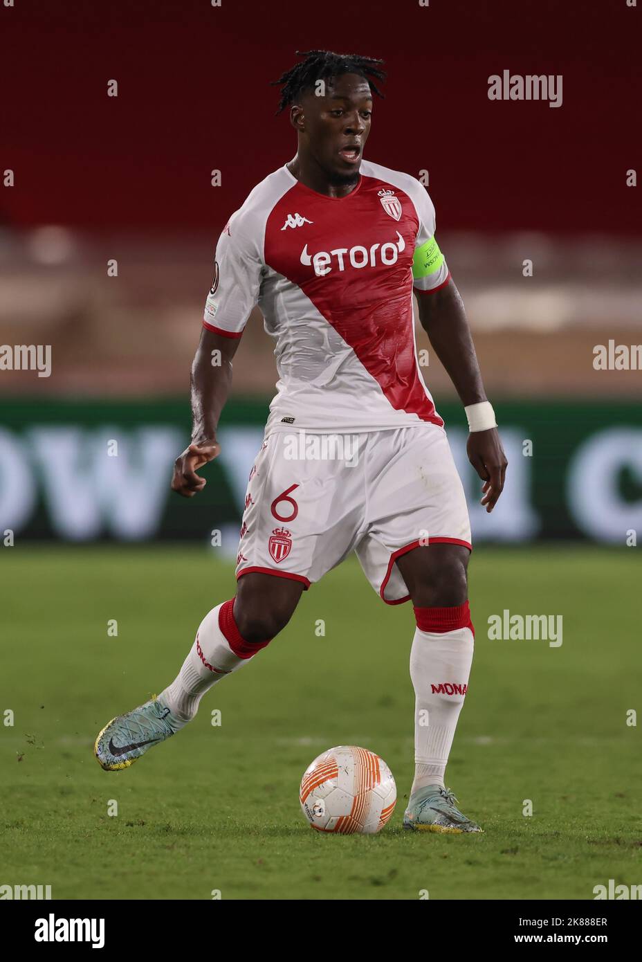 Monaco, Monaco, 6th October 2022. Axel Disasi of AS Monaco during the ...