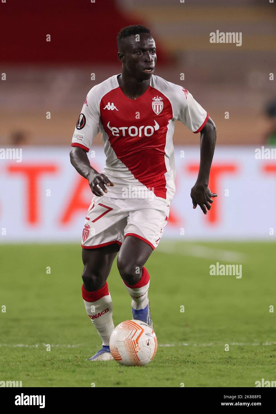 Monaco, Monaco, 6th October 2022. Krepin Diatta of AS Monaco during the ...