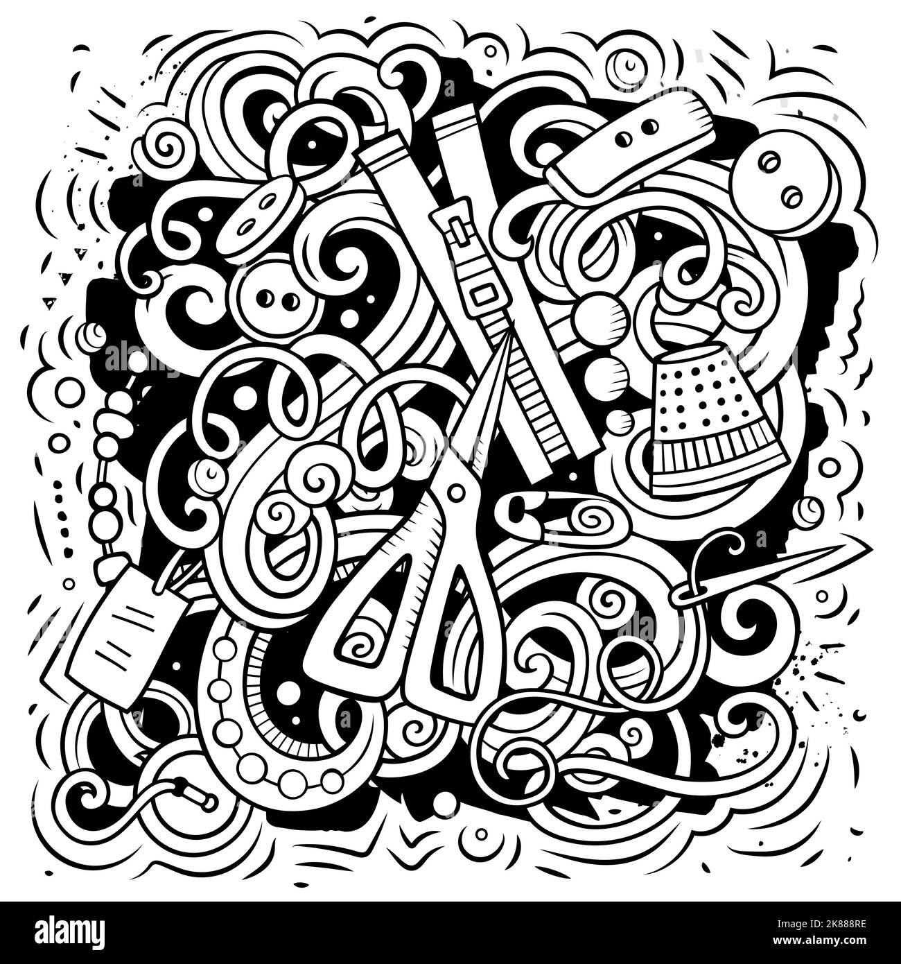 Handmade cartoon vector illustration Stock Vector Image & Art - Alamy