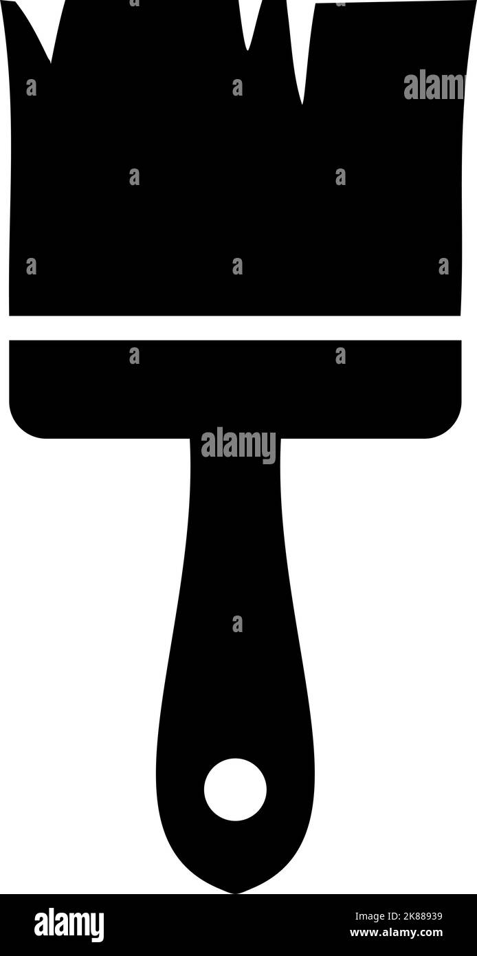 Paint brush silhouette Cut Out Stock Images & Pictures - Alamy