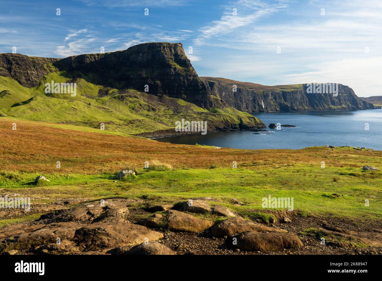 A view of the cliffs at Neist Point Isle of Skye Scotland UK Stock ...