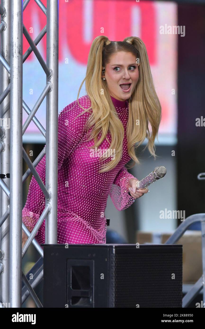 Megan Trainor performs on NBC's "Today" at Rockefeller Plaza on October ...
