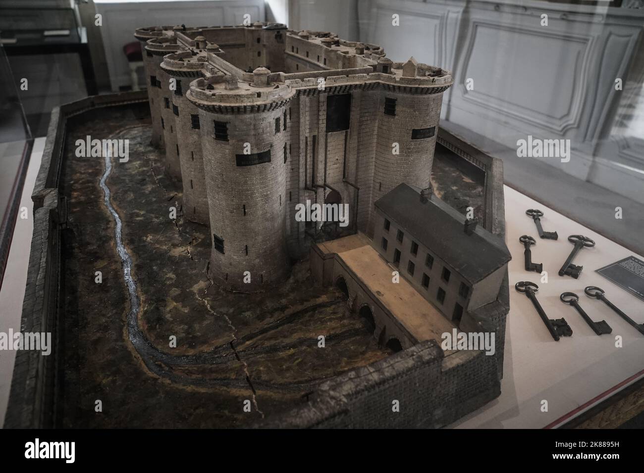 The model of Bastille prison Stock Photo - Alamy