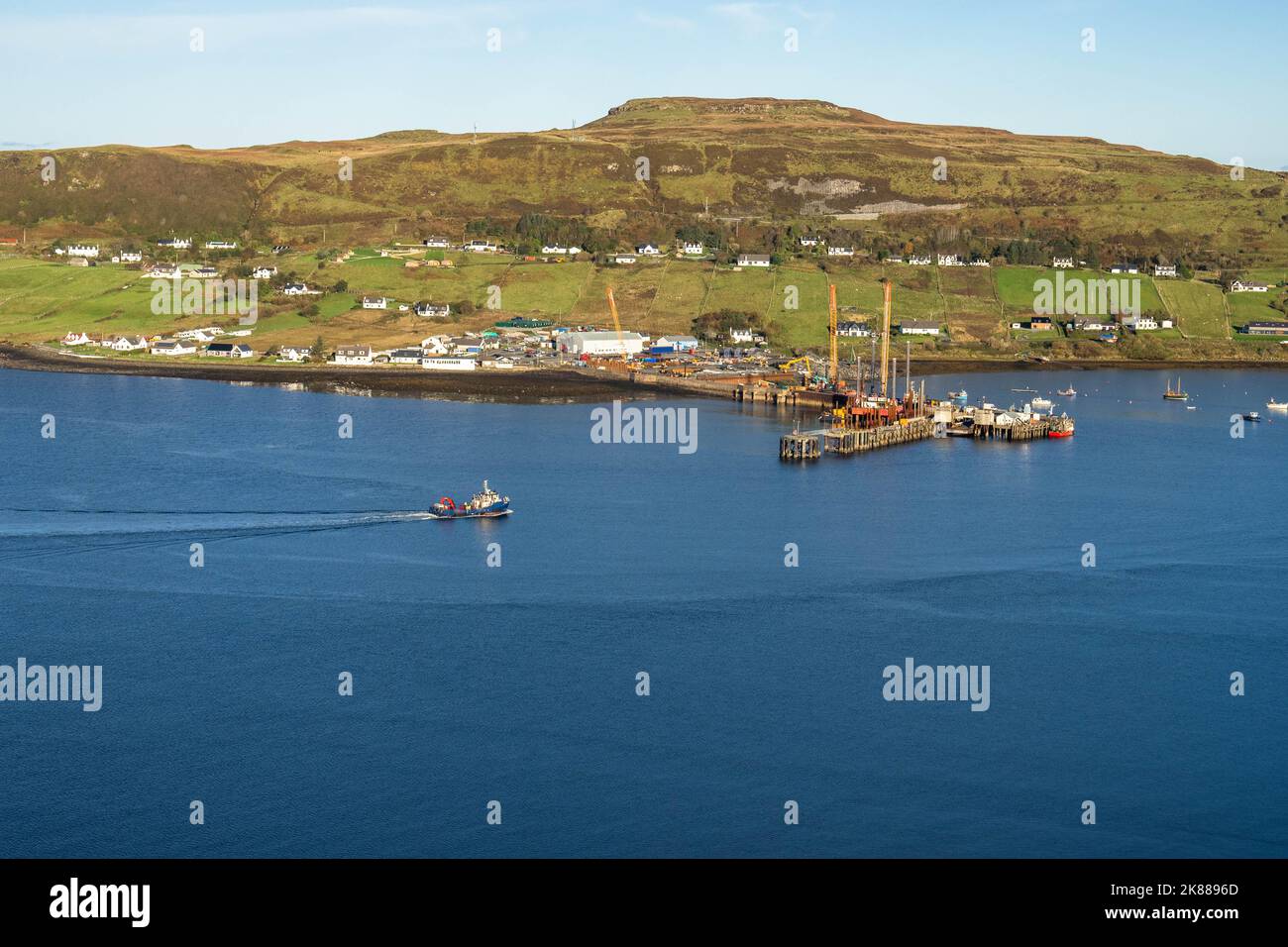 A view of Uig port on the Isle of Skye Scotland UK Stock Photo - Alamy