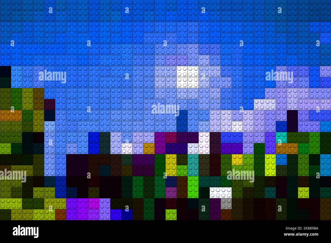 Building brick seamless background for sales promotion. Illustration of ...