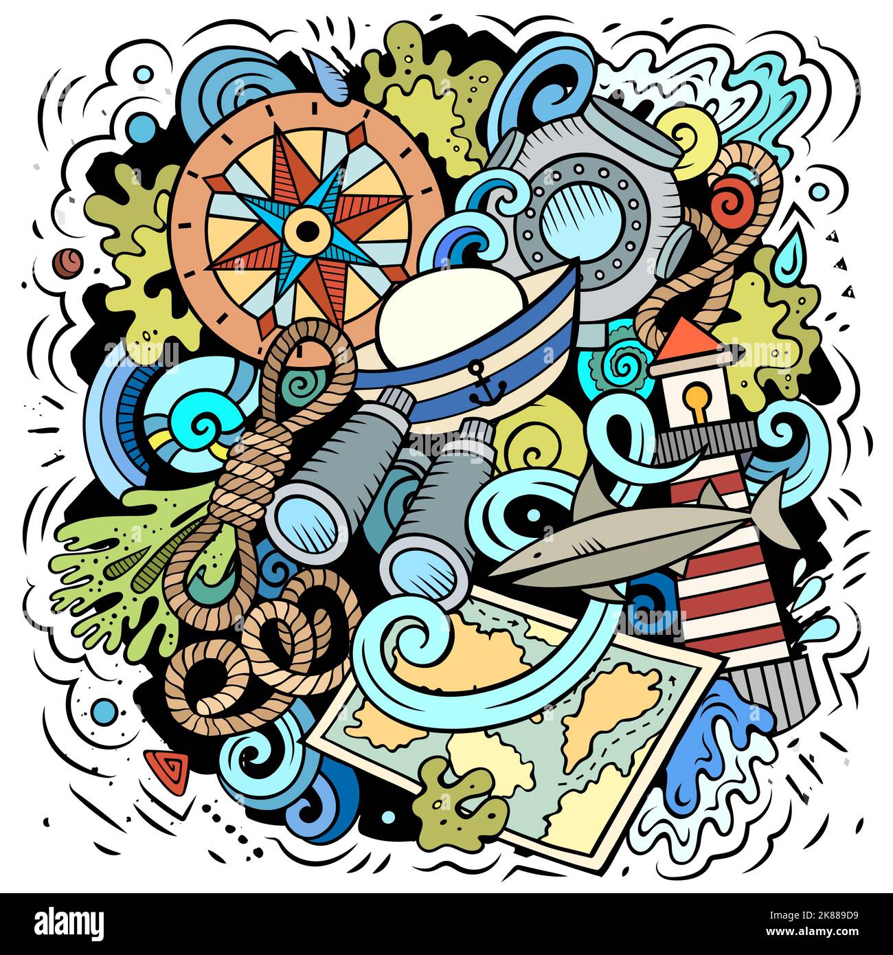 Seafaring rope Stock Vector Images - Alamy