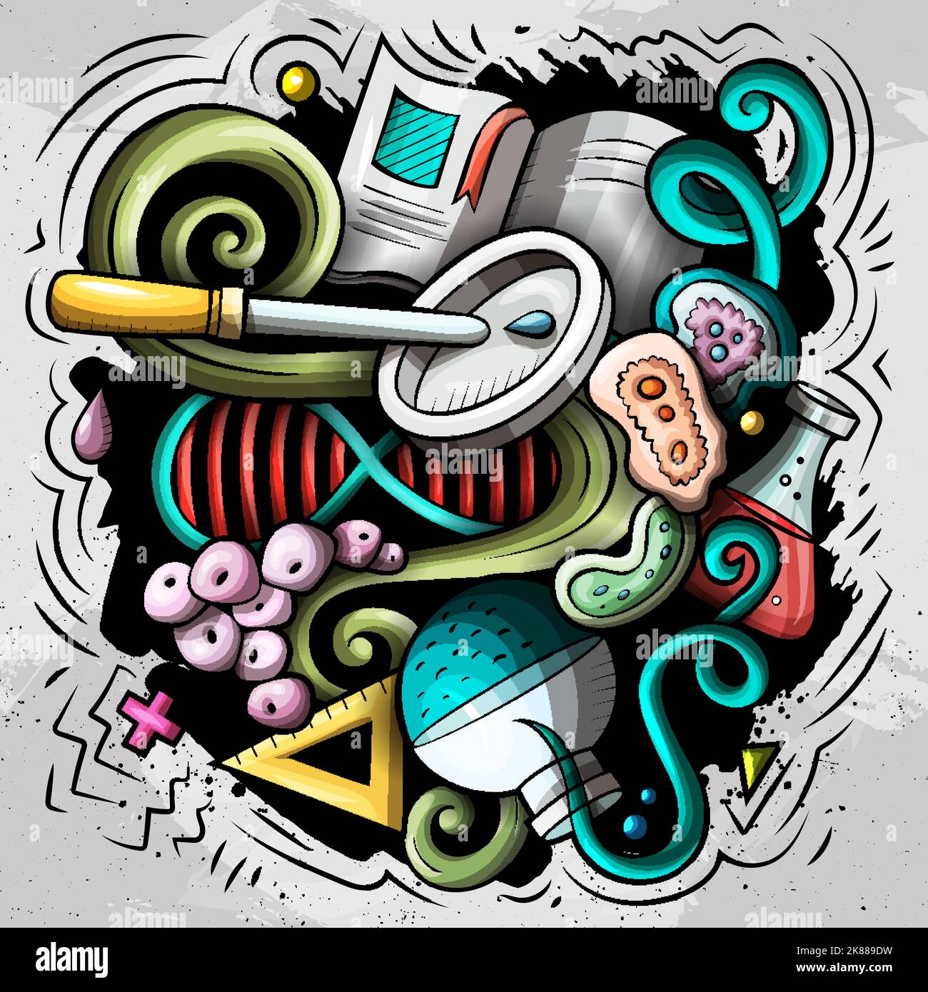 Science cartoon vector doodle design Stock Vector Image & Art - Alamy
