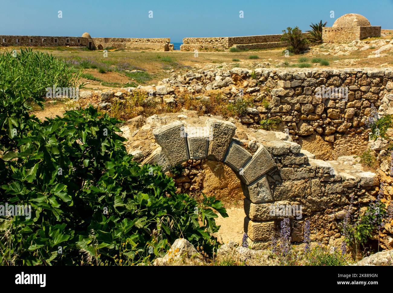 The Fortezza fortress in Rethymnon Crete Greece built in the 16th ...