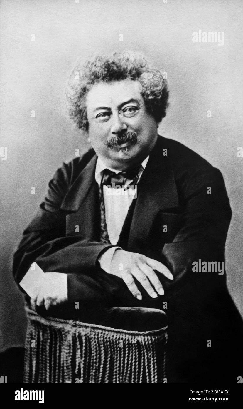 Alexandre Dumas Writer 01 May 1847 **WARNING** This Photograph is for ...