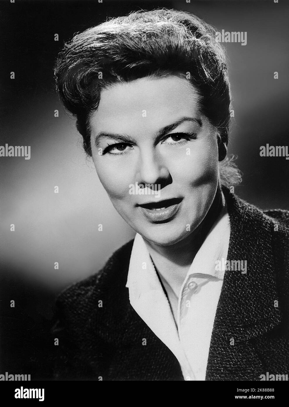 Wendy Hiller Actress 01 May 1958 **WARNING** This Photograph is for ...