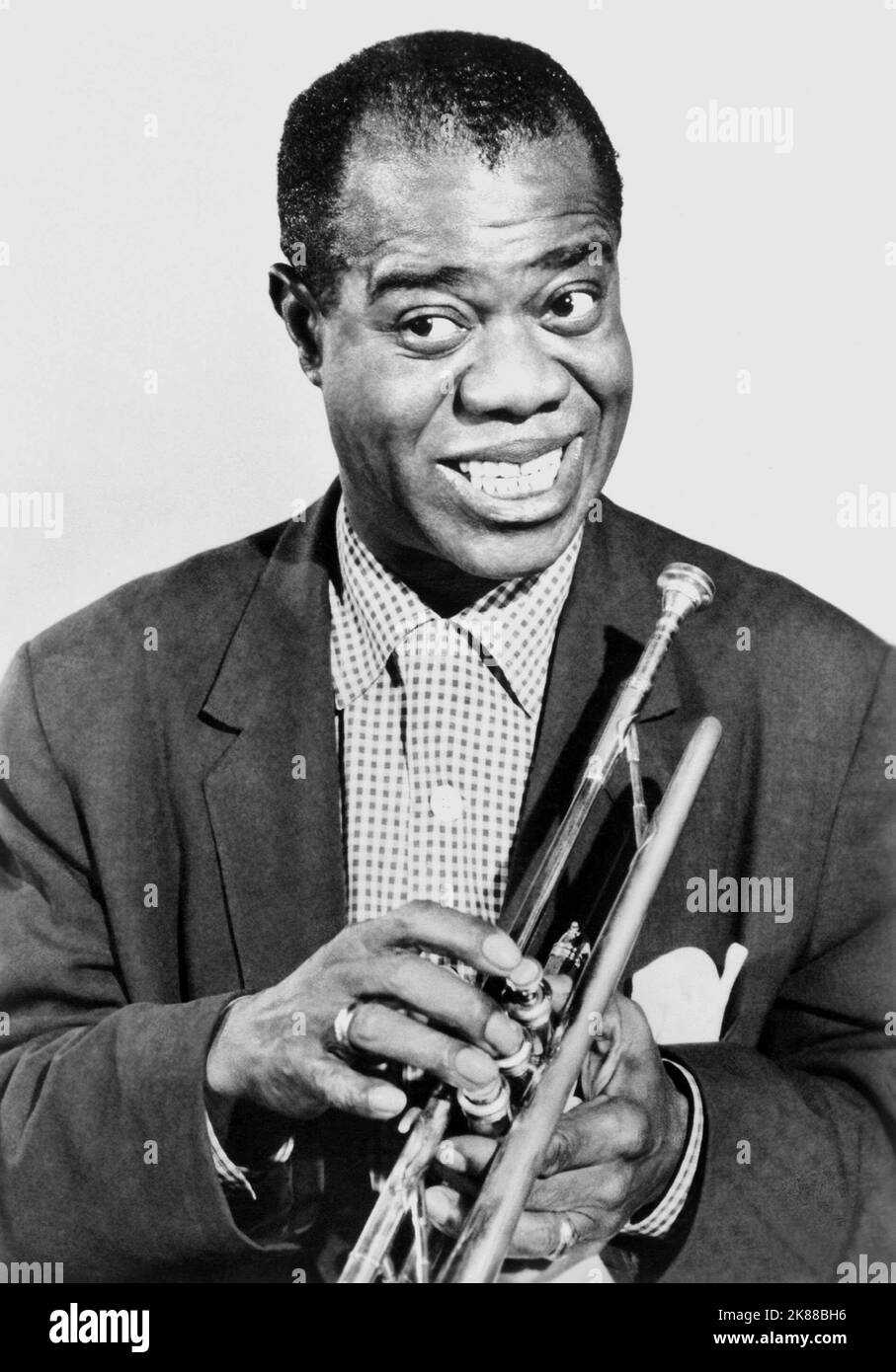 Louis Armstrong Jazz Trumpeter 01 May 1956 **WARNING** This Photograph ...