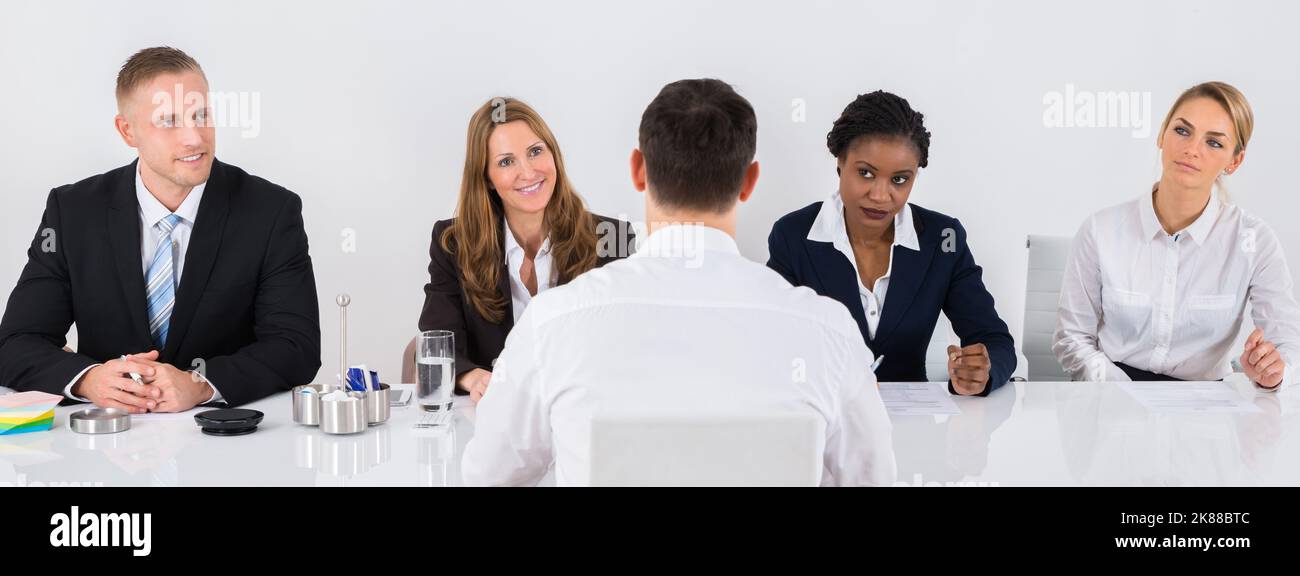 Law Job Employment Interview. Group Employer Recruitment Stock Photo - Alamy