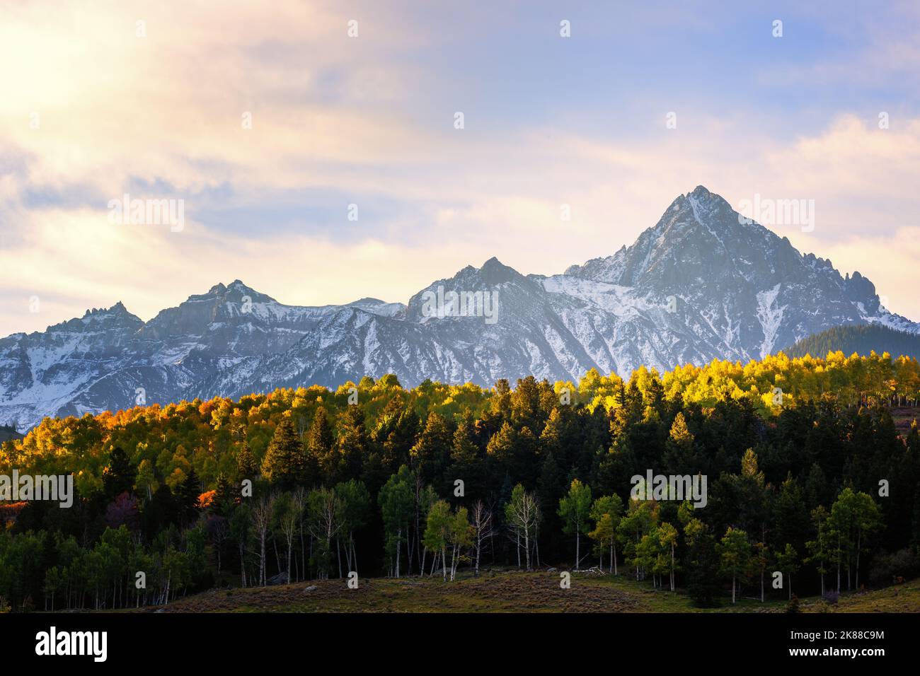 Mt. Sneffels Rocky Mountains Ridgeway Colorado Stock Photo - Alamy