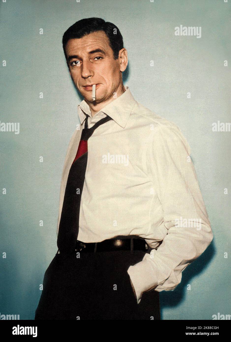 Yves Montand Actor 01 May 1959 **WARNING** This Photograph is for ...