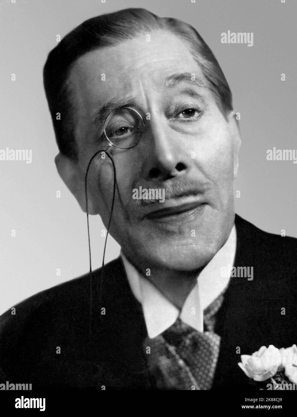 George Arliss Actor Monocle 01 May 1935 **WARNING** This Photograph is ...