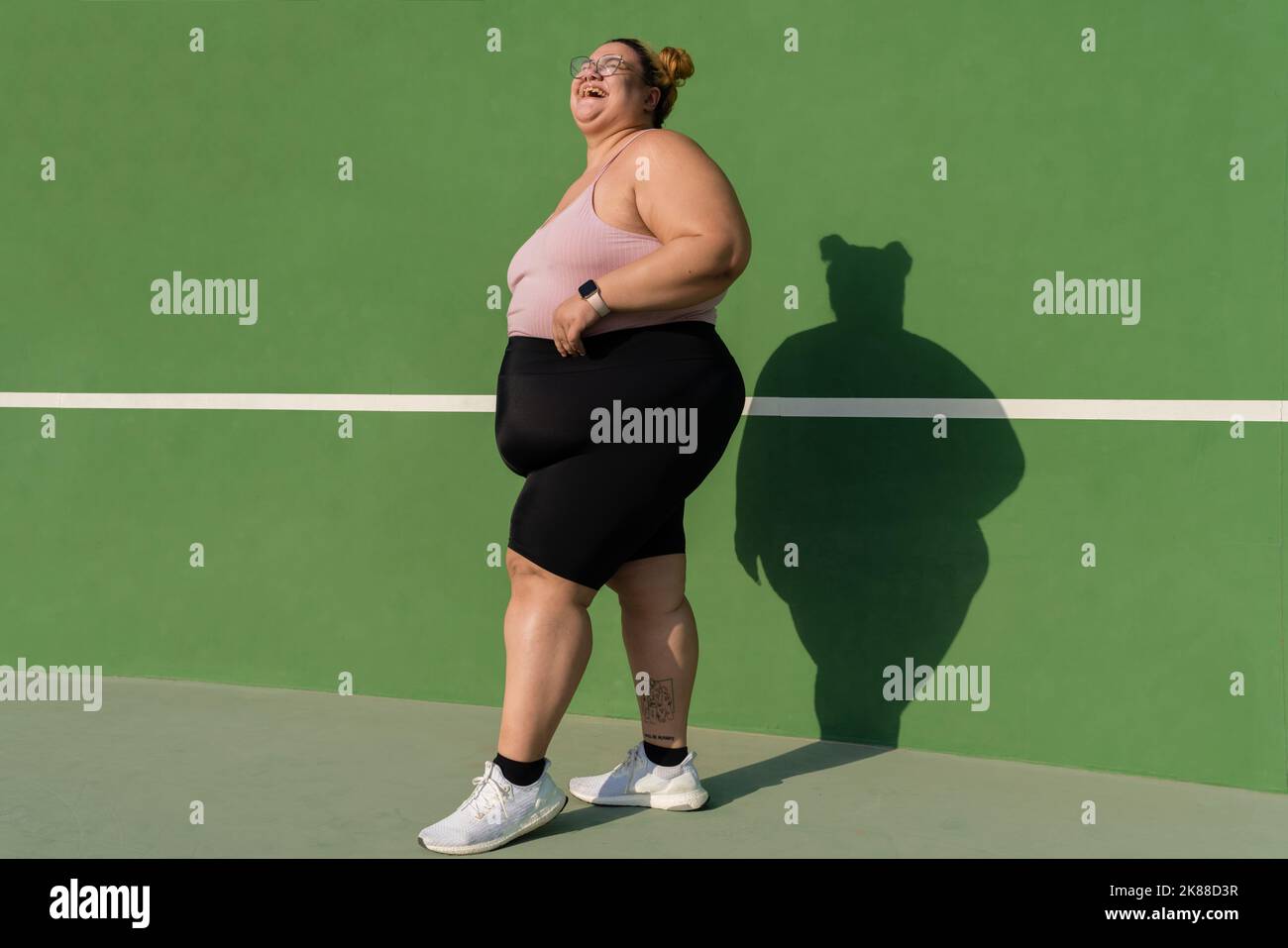 Active plus sized woman hi-res stock photography and images - Alamy