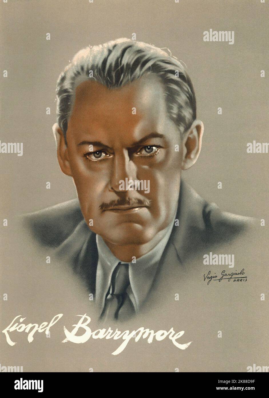 Lionel Barrymore Actor 01 May 1934 **WARNING** This Photograph is for ...