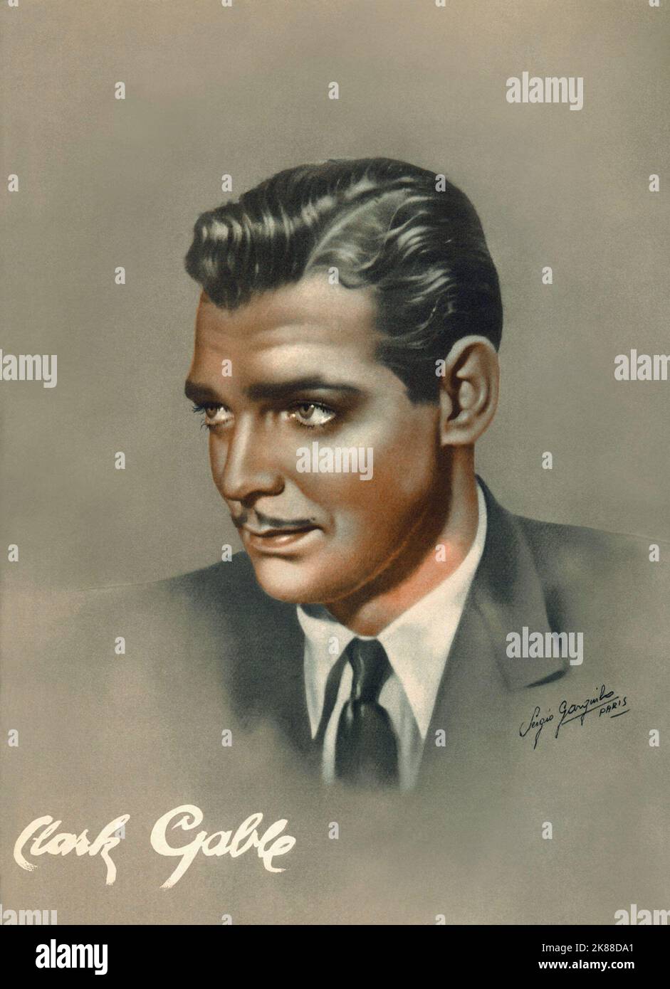 Clark Gable Actor 01 May 1934 **WARNING** This Photograph is for ...