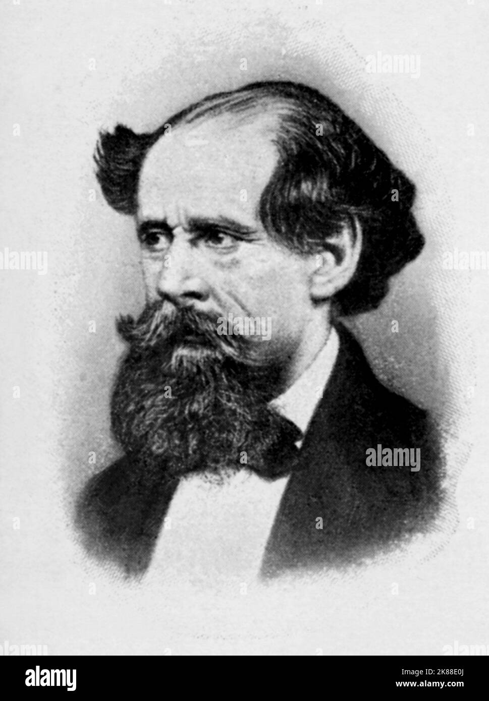 Charles Dickens Author 01 May 1857 **WARNING** This Photograph is for ...
