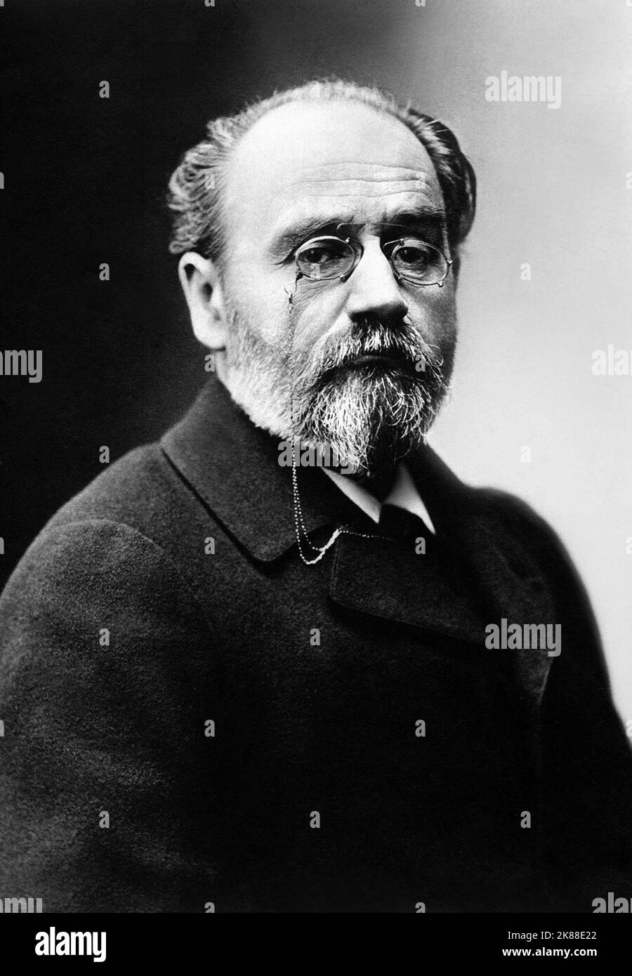 Emile Zola Writer (1840-1902) 01 May 1890 **WARNING** This Photograph ...