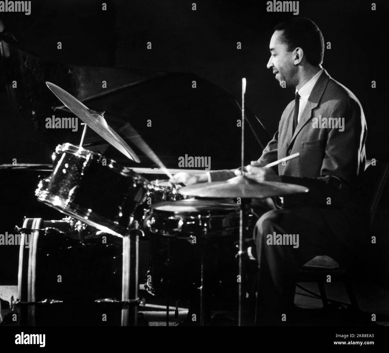 Joe Harris Drummer 01 June 1959 **WARNING** This Photograph is for ...