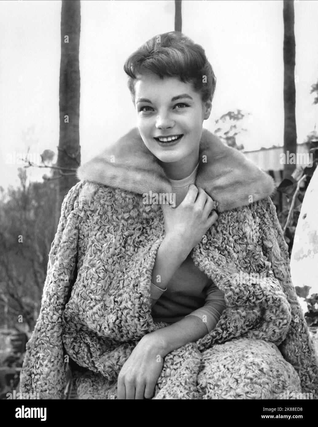 Romy Schneider Actress 01 July 1958 **WARNING** This Photograph is for ...