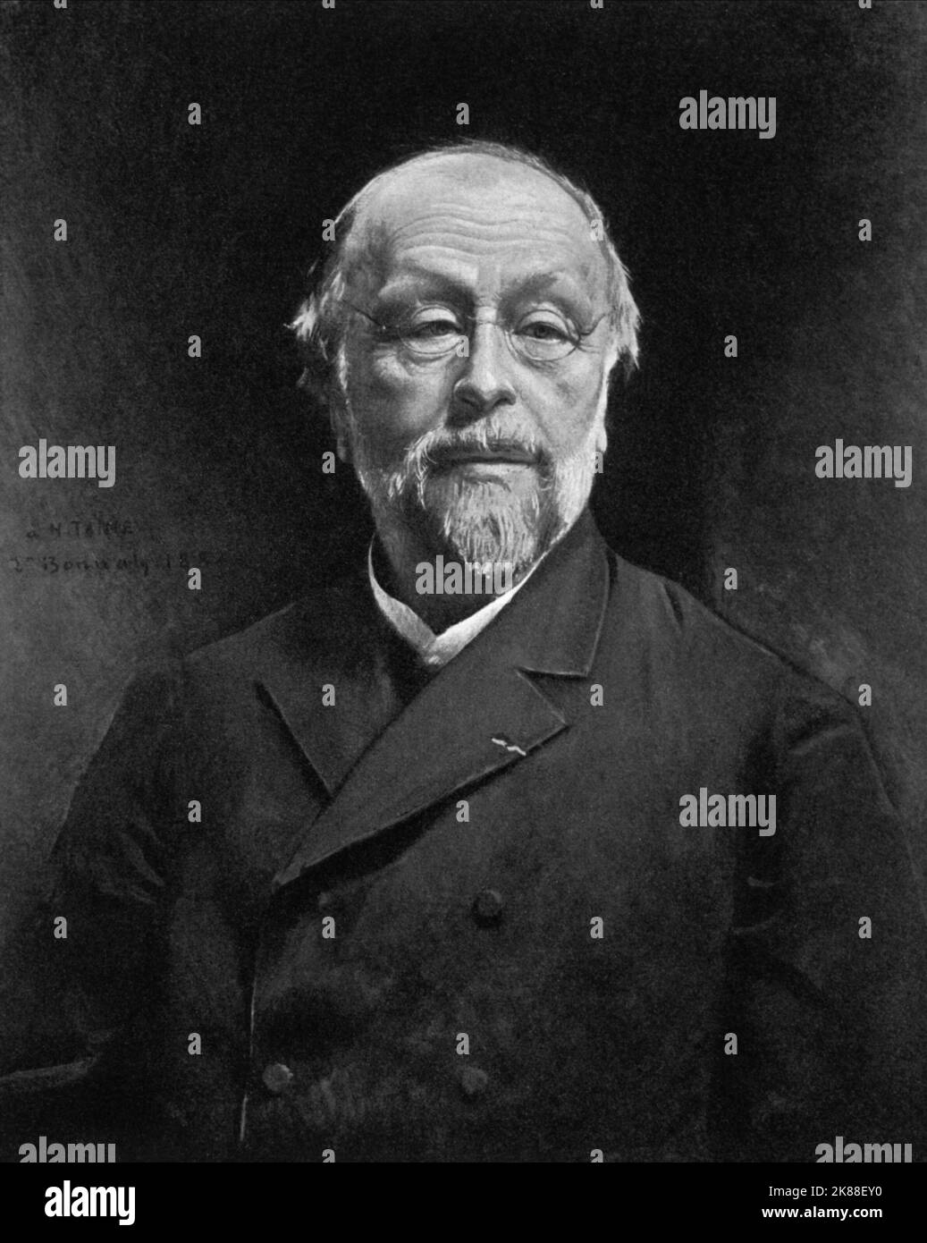 Hippolyte Taine Historian 1828-1893) / Gemalt Von Leon Bonnat / Painted ...