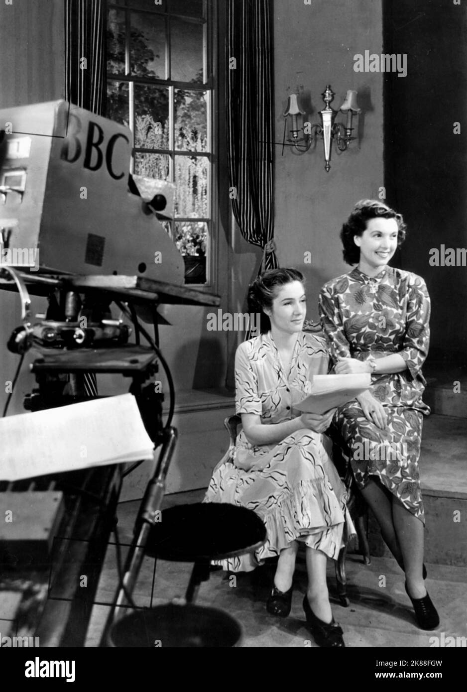 Mary Malcolm & Sylvia Peters Actress & Bbc Presenters 01 May 1947 **WARNING** This Photograph is ...