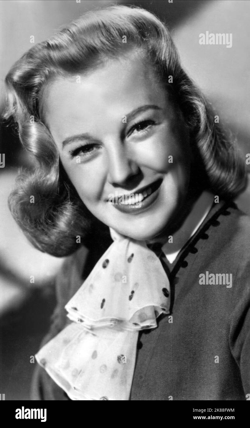 June Allyson Actress 01 May 1944 **WARNING** This Photograph is for ...