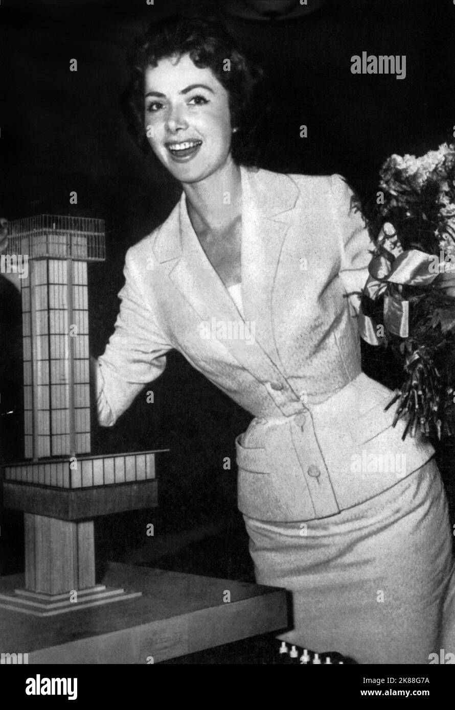 Margit Nunke Actress 01 May 1955 **WARNING** This Photograph is for ...