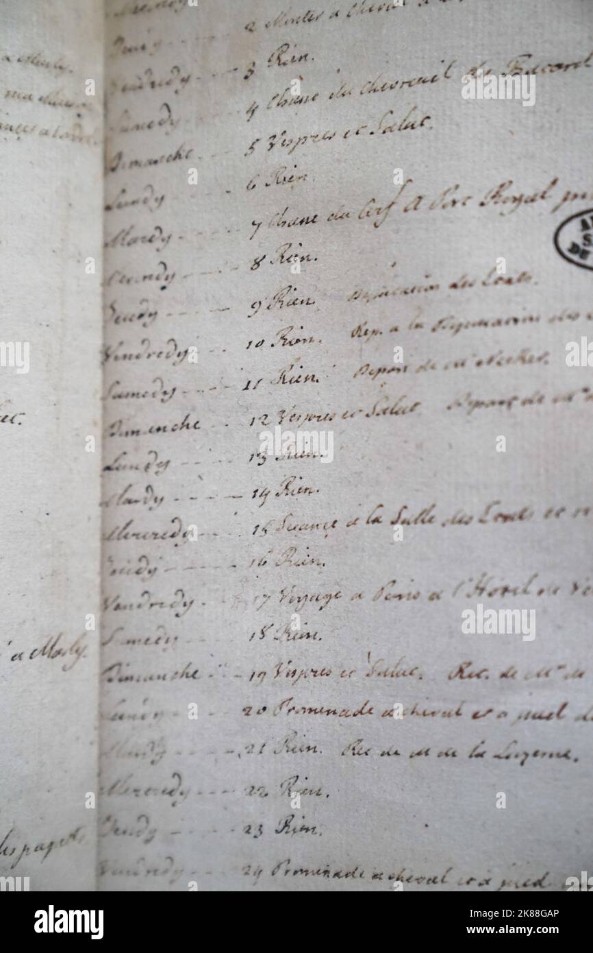 Louis XVI wrote in his diary Rien (“Nothing”) on July 14, 1789. The collection of National ...