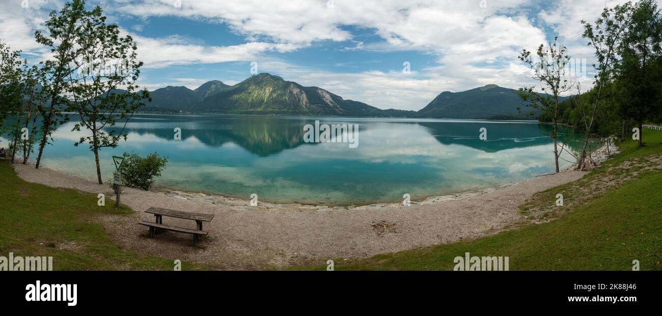 Walchensee lake panorama. Popular travelers destination offer amazing ...