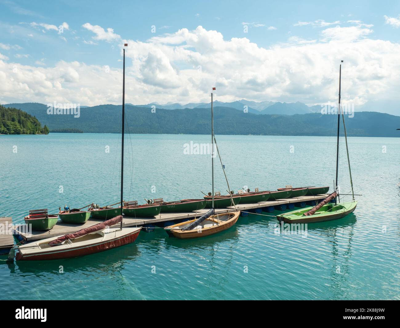 Walchensee in the foothills of the alps hi-res stock photography and ...