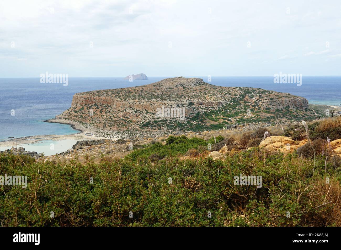 Balos Lagoon, Gramvousa Peninsula, Chersonesos Gramvousas, Crete ...