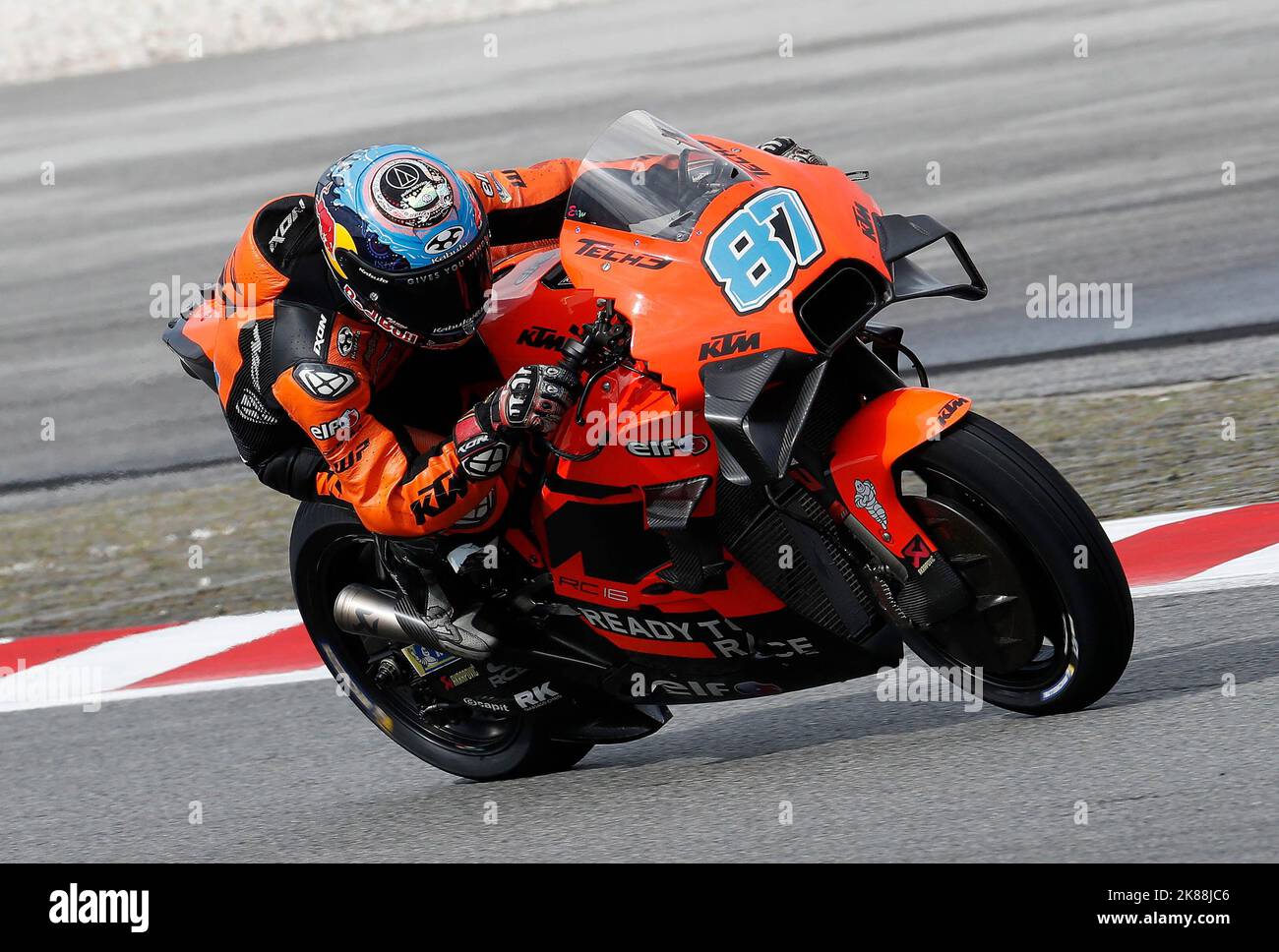Australian rider Remy Gardner of Tech3 KTM Factory Racing steers his ...