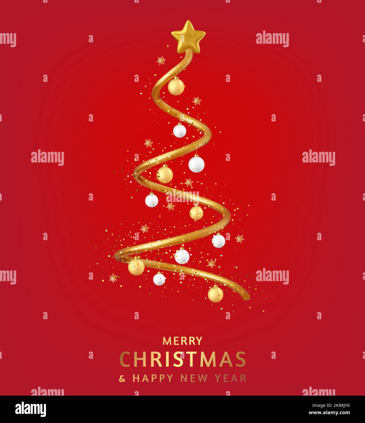 3d Abstract minimal Christmas design Stock Vector Image & Art - Alamy