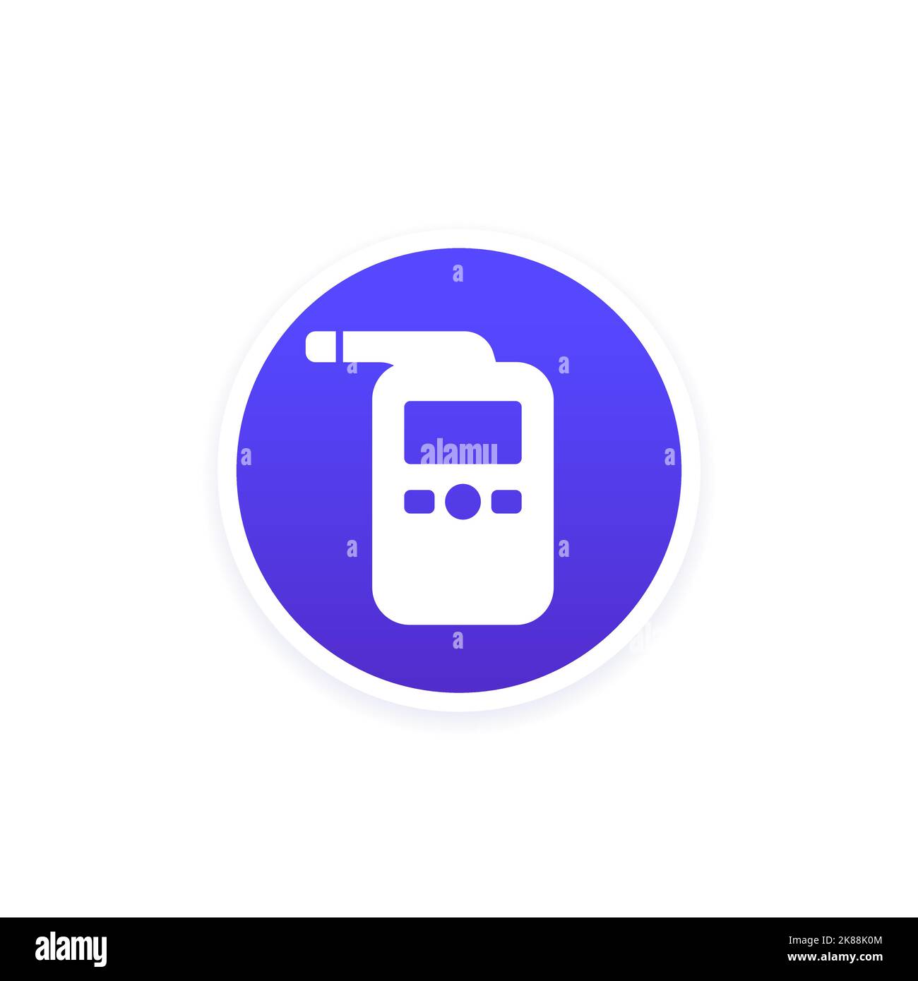 breathalyzer, alcohol test vector icon Stock Vector Image & Art - Alamy