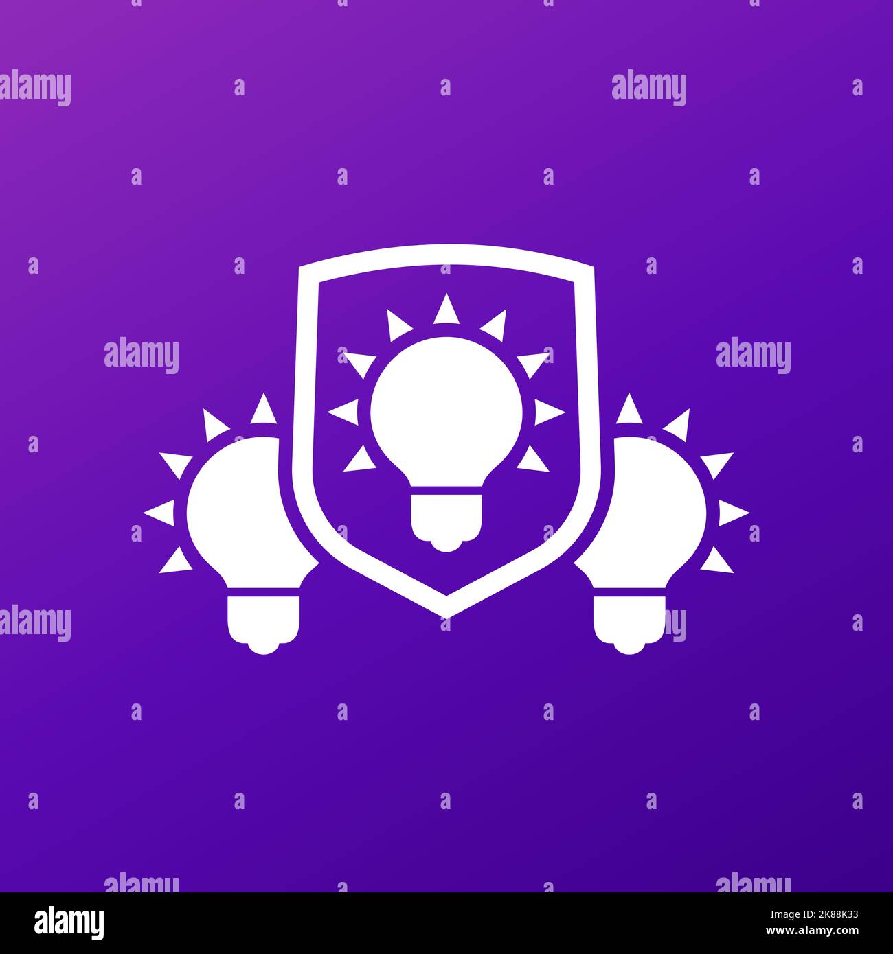 patent protection icon, protect ideas vector Stock Vector Image & Art ...