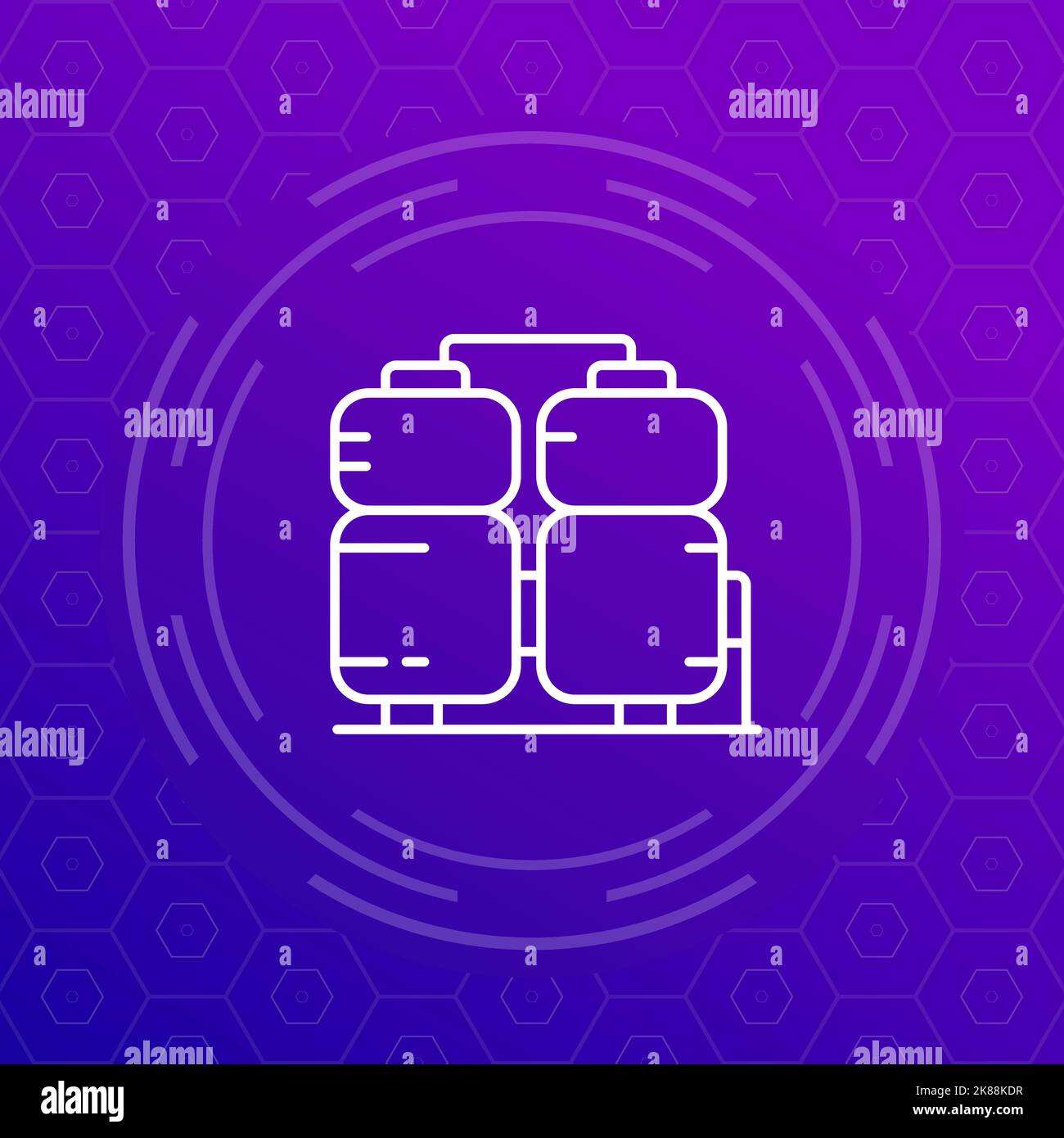 tanks or industrial storage line vector icon Stock Vector Image & Art ...